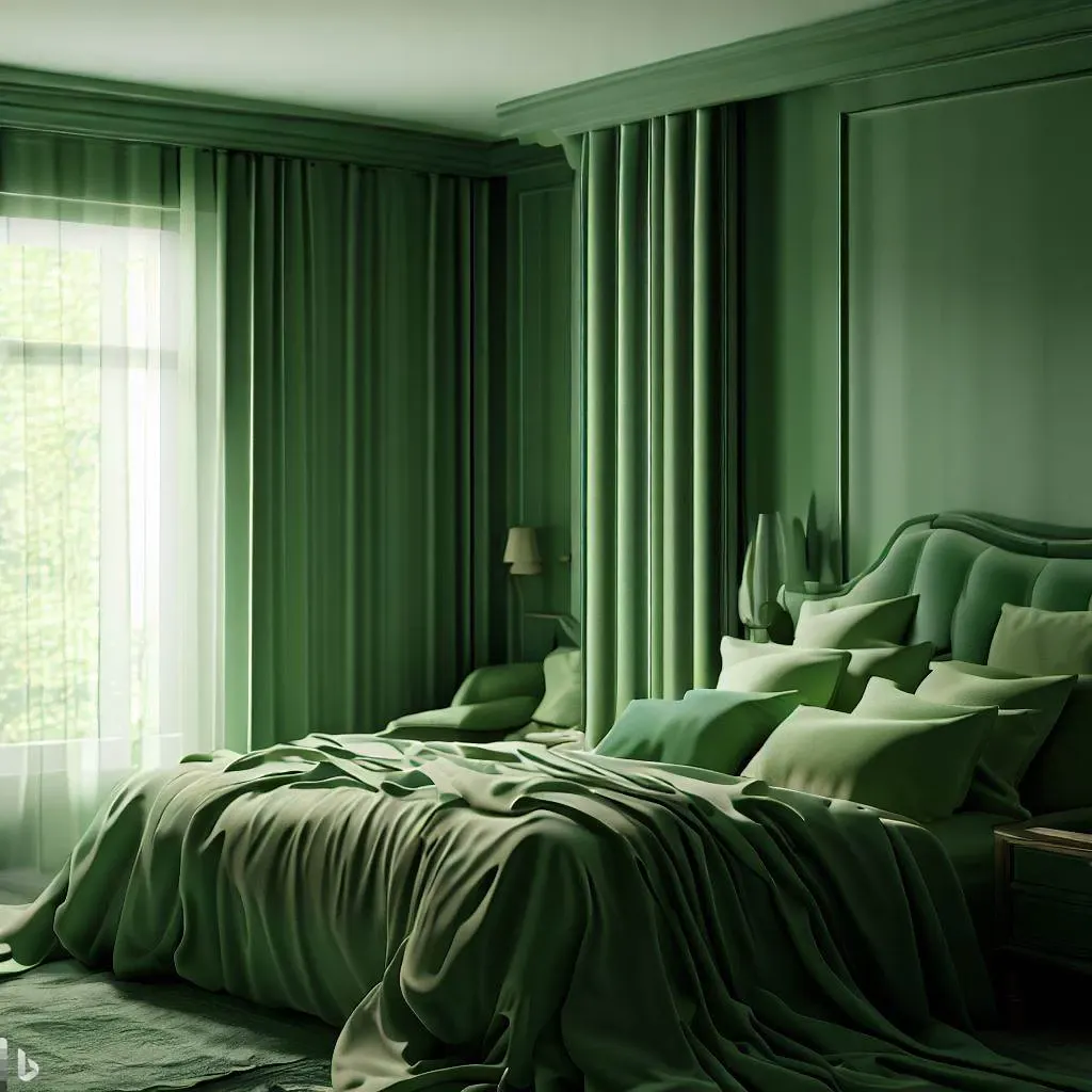 45 Green Bedroom Design That Will Make You Feel Like You’re In Paradise ...
